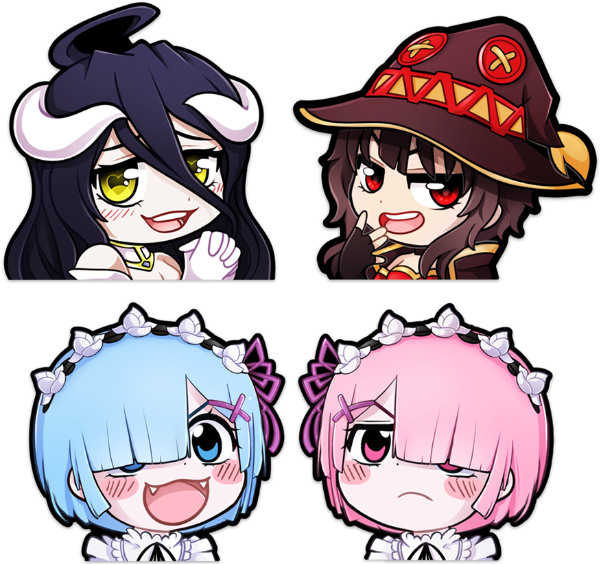 Isekai Quartet Sticker Bundle – WaifuBait
