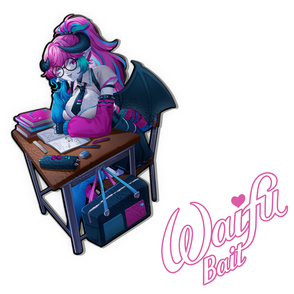 Fream School Sticker Waifubait